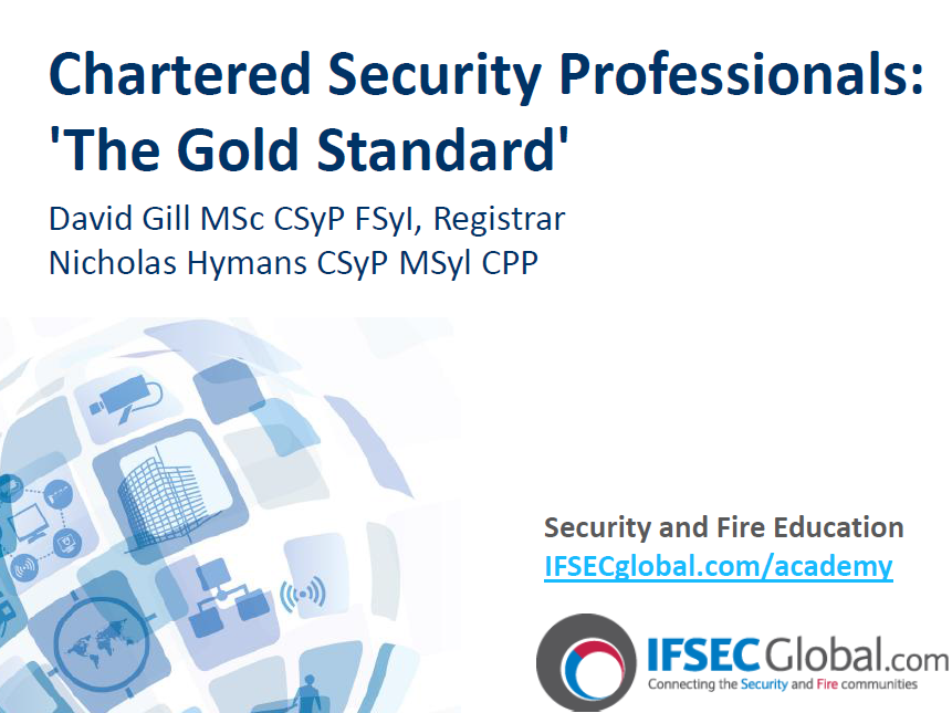 Download: Chartered Security Professionals: ‘The Gold Standard’